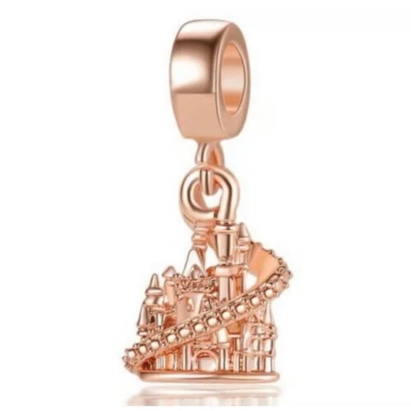 Jewelry | Rose Gold Disney Parks Princess Castle Dangle Charm | Poshmark